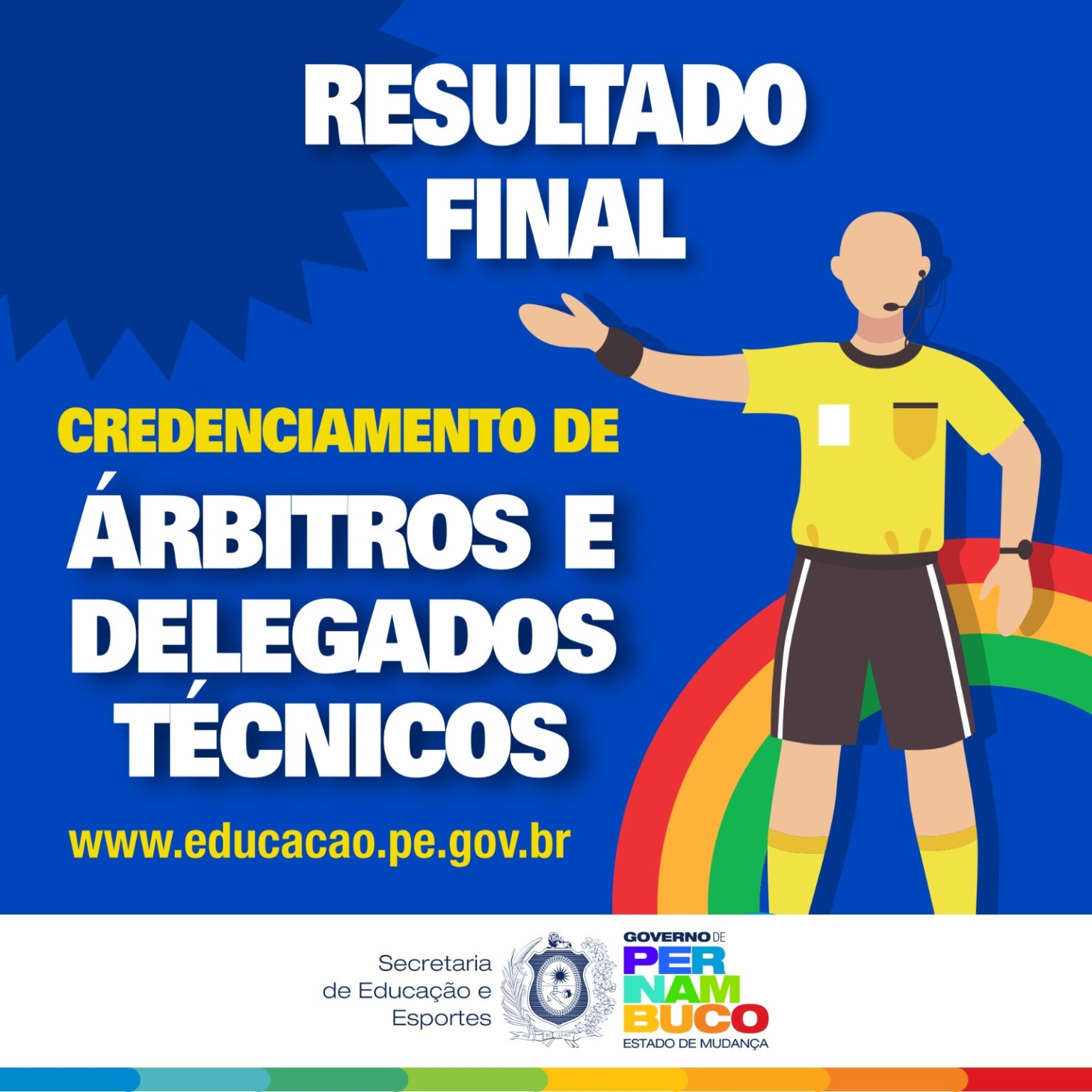 SEE divulga resultado final do credenciamento de árbitros e delegados – SEE